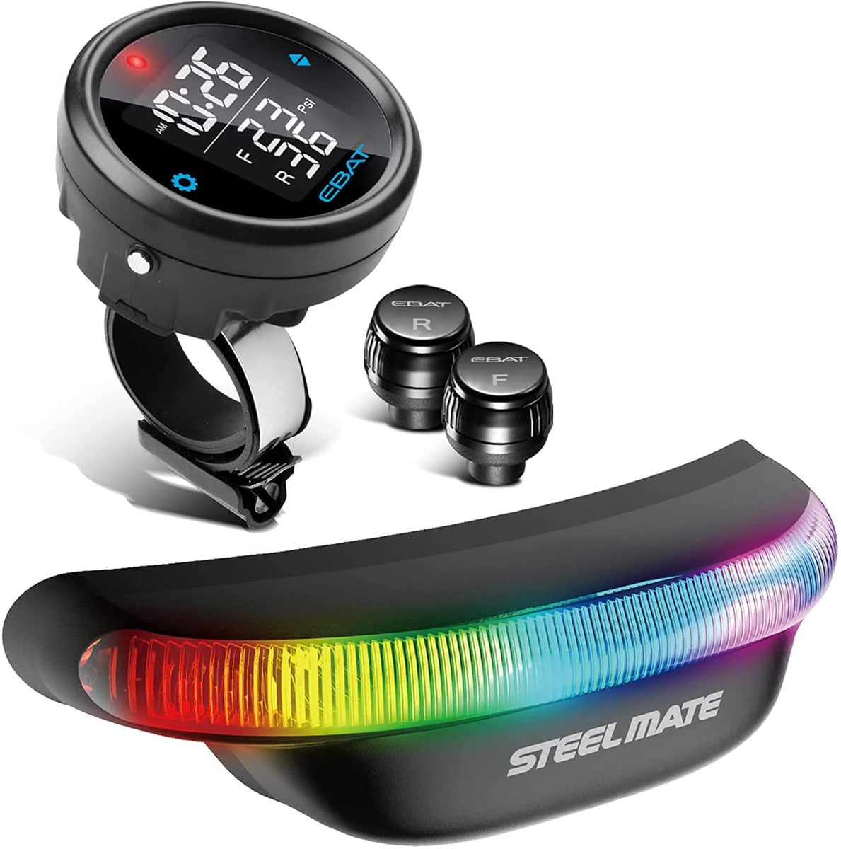 Motorcycle Tire Pressure Monitor System and Wireless Helmet Brake Ligh ...