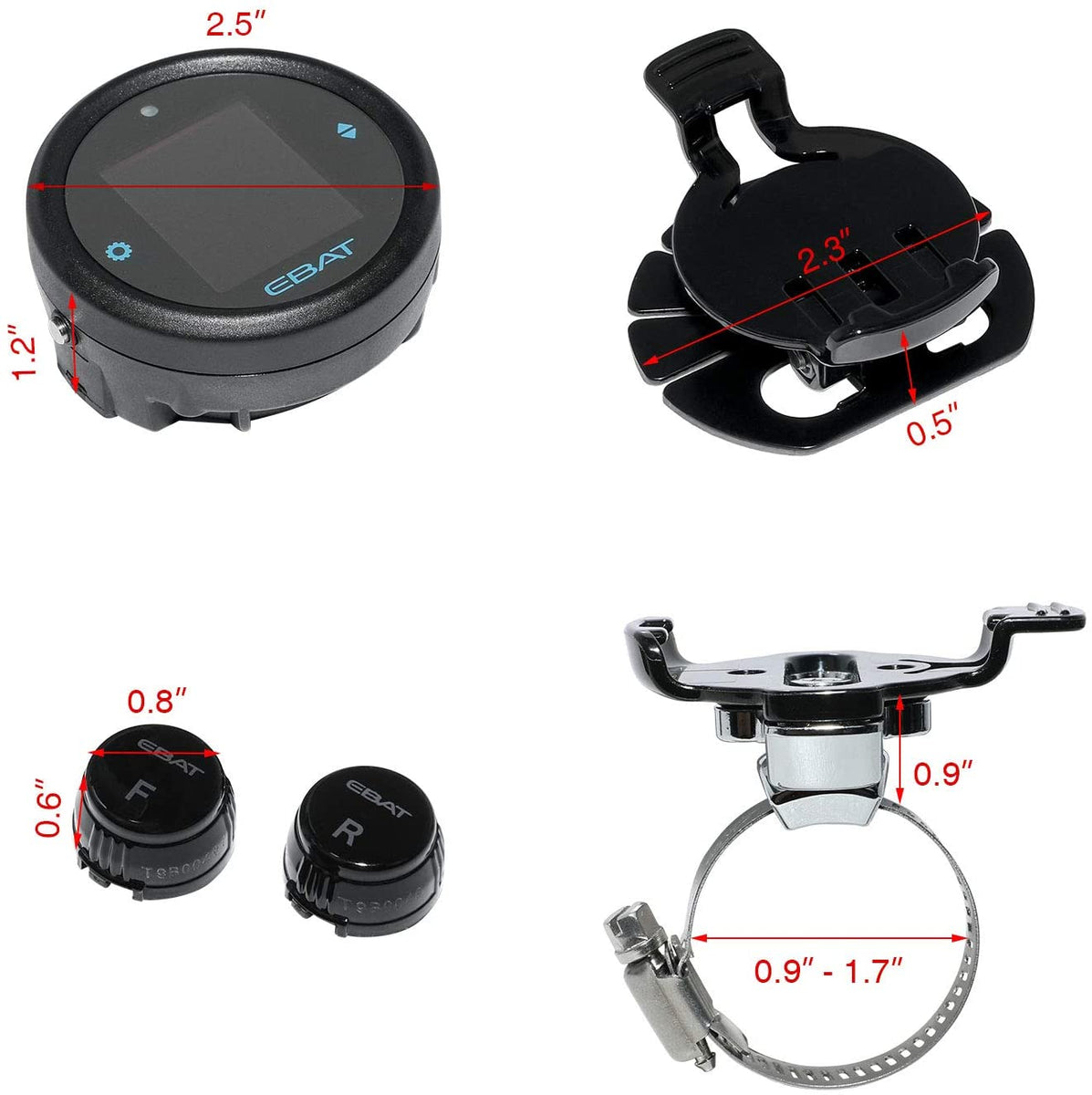 Motorcycle Tire Pressure Monitor System - Universal Motorcycle TPMS Ov ...