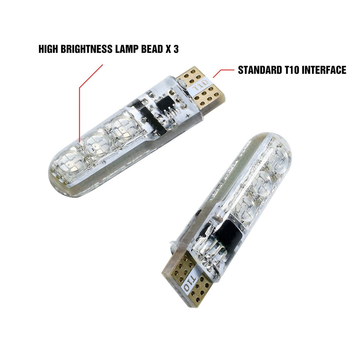T10 (194/168/158) RGB 6-SMD 5050 LED Replacement Bulbs – Autolizer