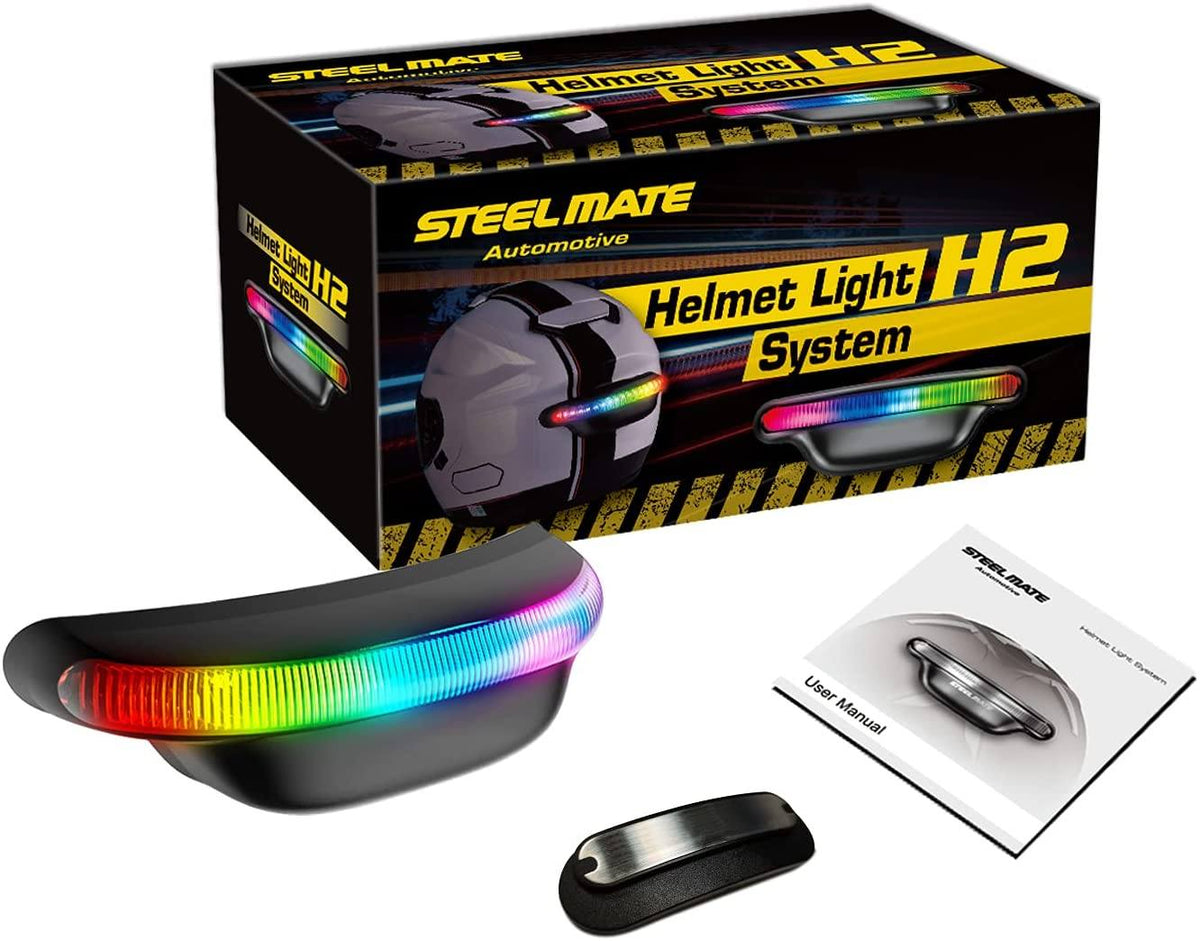 Wireless Helmet Brake Light and Running Light Rechargeable LED Signal ...